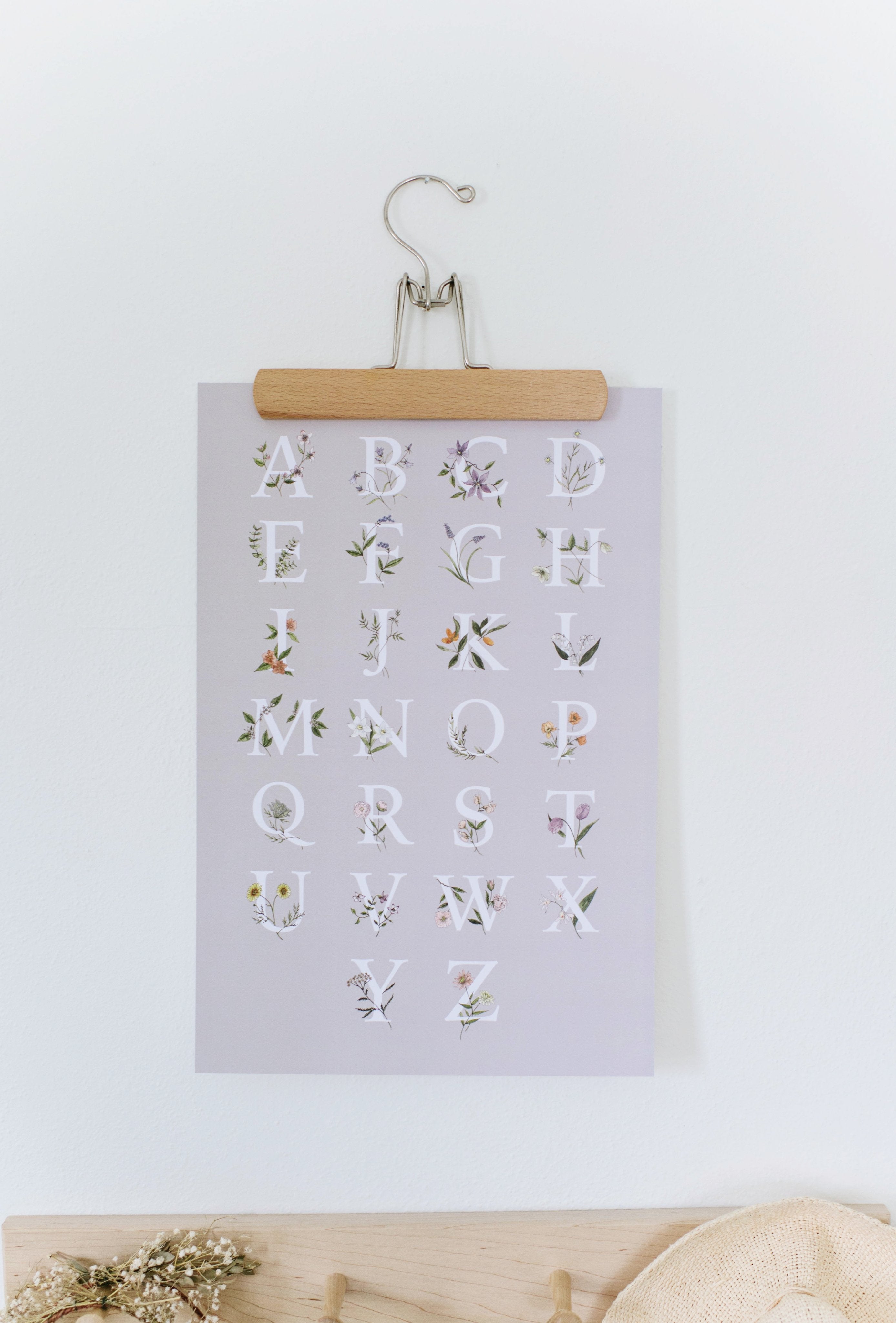 Floral Alphabet Print – bloomhandmade